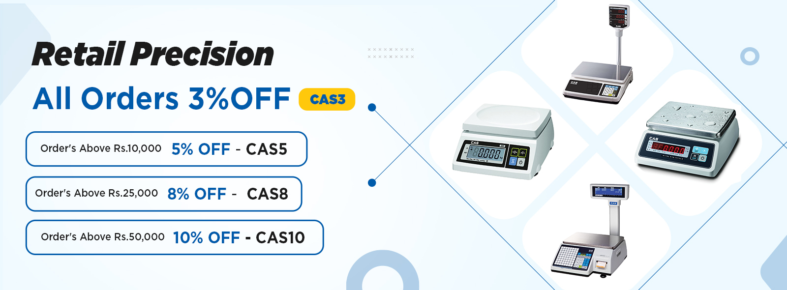 CAS India | Buy Weighing Scale, Label, Ticket Printing Scale & More