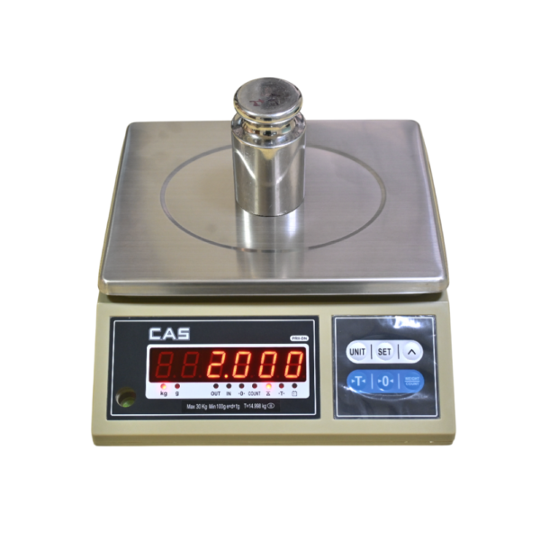 CAS PRII-DN Dual LED 295x224 mm Stainless Steel Pan Weighing Scale ...